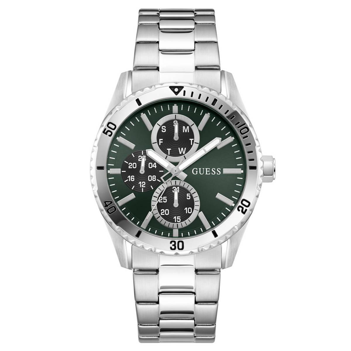 Click here for Mens Guess Green Multi-Function Dial Watch - GW106... prices