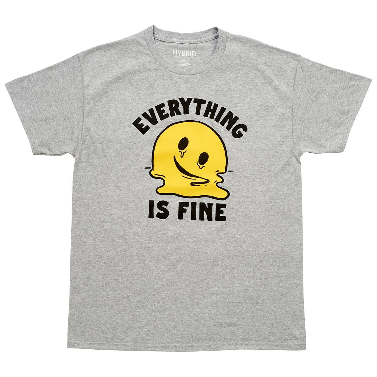 Click here for Young Mens Hybrid Promotions Everything is Fine Gr... prices