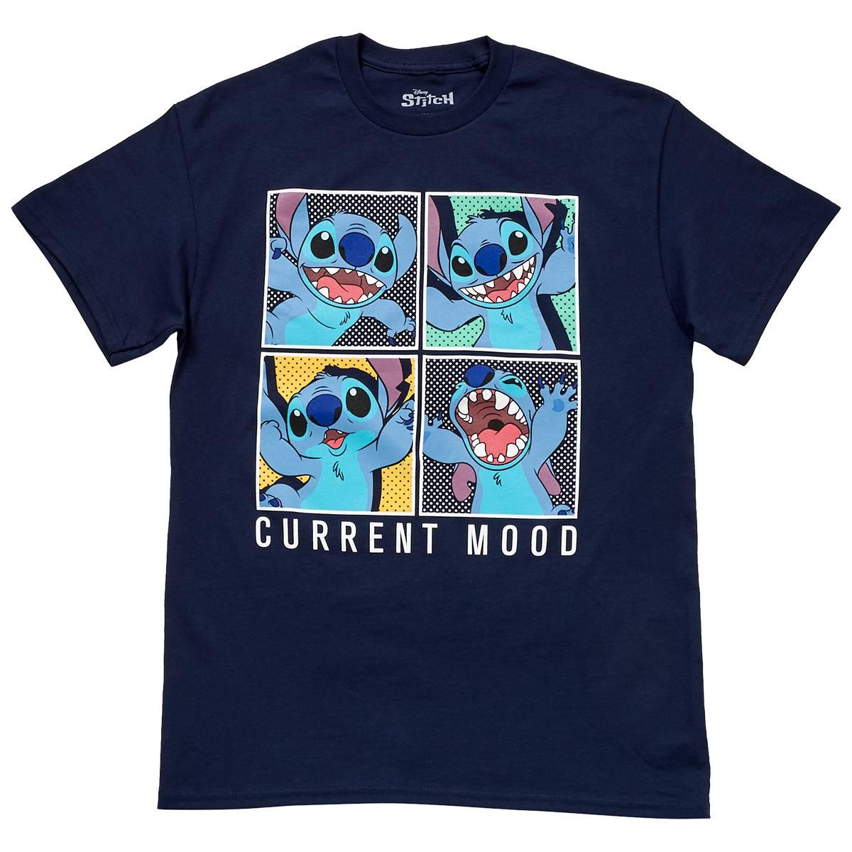 Click here for Young Mens Disney Stitch Current Mood Short Sleeve... prices