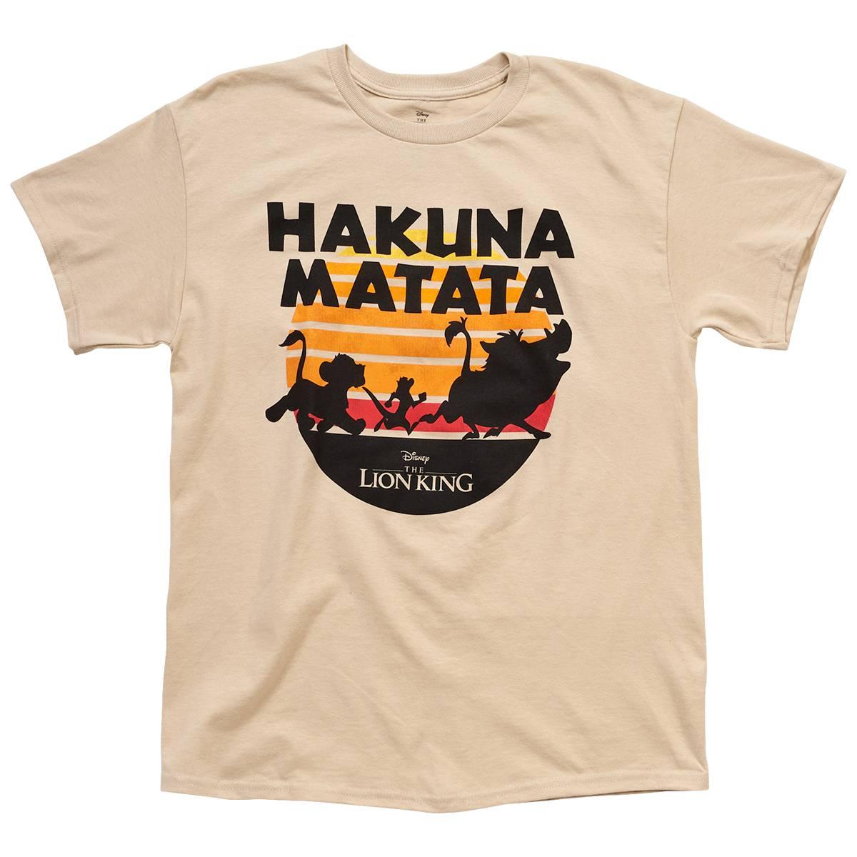 Click here for Young Mens Disney Hakuna Matata Lion King Graphic... prices