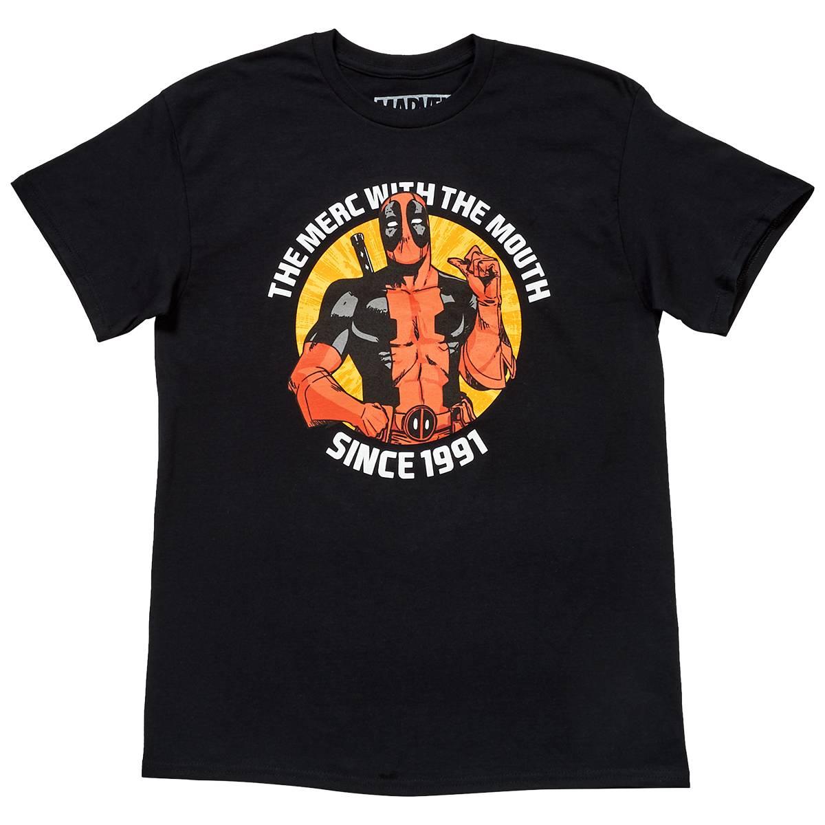 Click here for Young Mens Marvel Deadpool Short Sleeve Graphic Te... prices