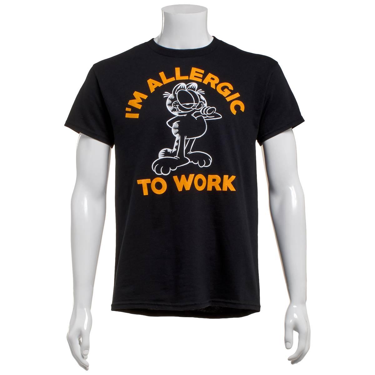 Click here for Young Mens Garfield Allergic Graphic Tee prices
