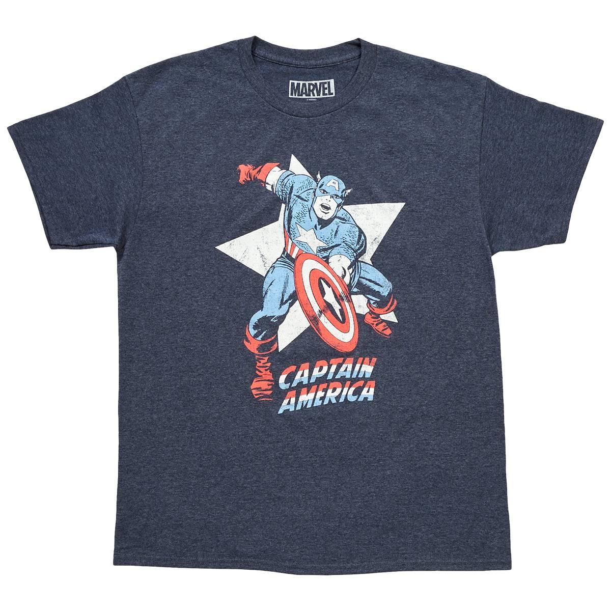 Click here for Young Mens Marvel Captain America Short Sleeve Gra... prices
