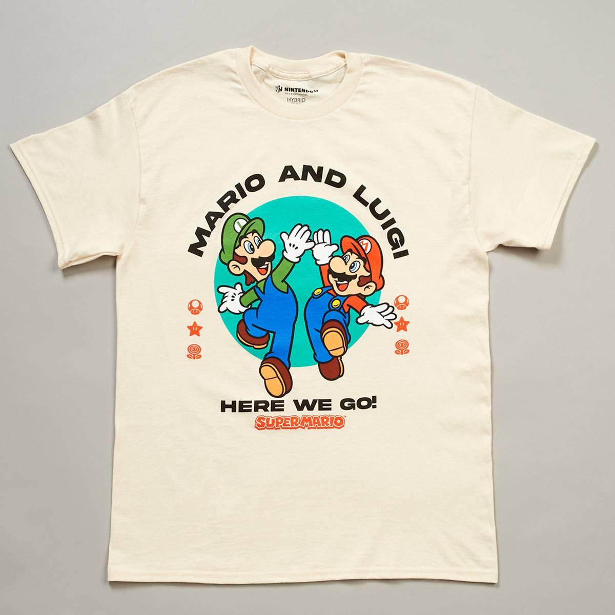 Click here for Young Mens Hybrid Promotions Mario & Luigi Short S... prices