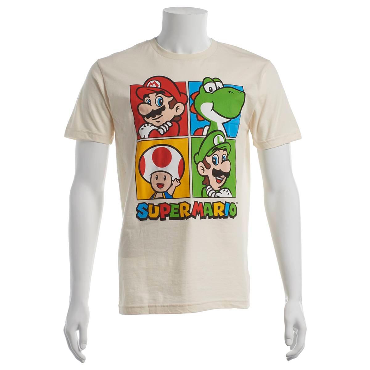 Click here for Young Mens Nintendo Mario(tm) 4 Square Buddies Sho... prices