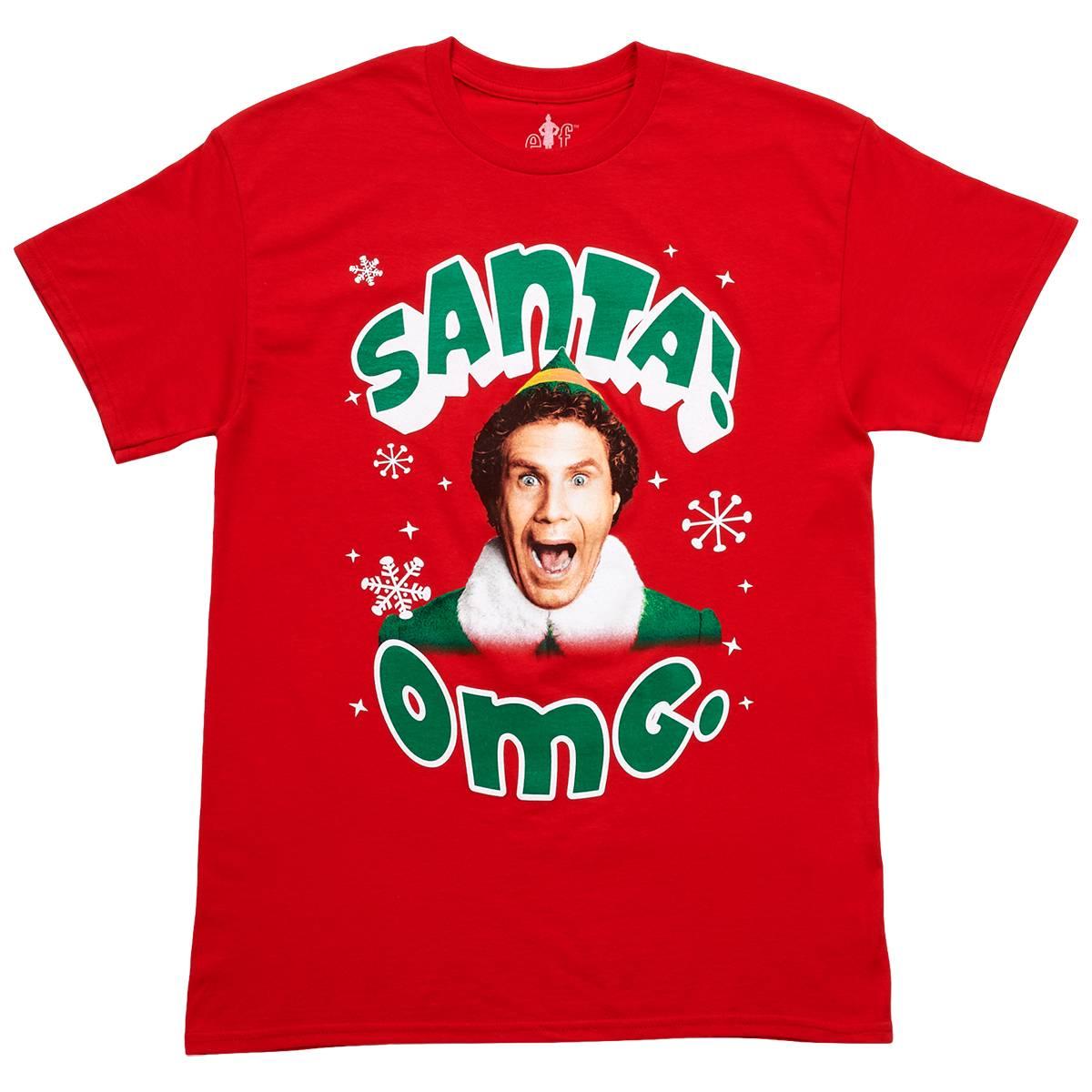 Click here for Young Mens Elf Buddy Mood Short Sleeve Graphic Tee prices