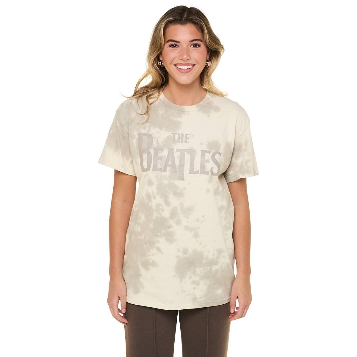 Click here for Juniors Hybrid Beatles Cloud Wash Boyfriend Tee prices