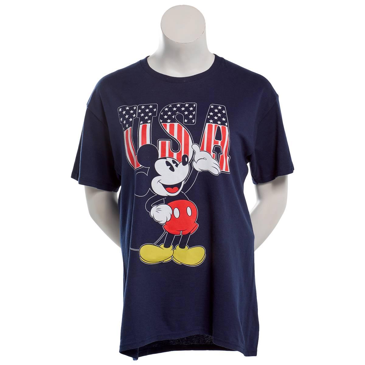 Click here for Juniors Hybrid Mickey USA Boyfriend Tee prices