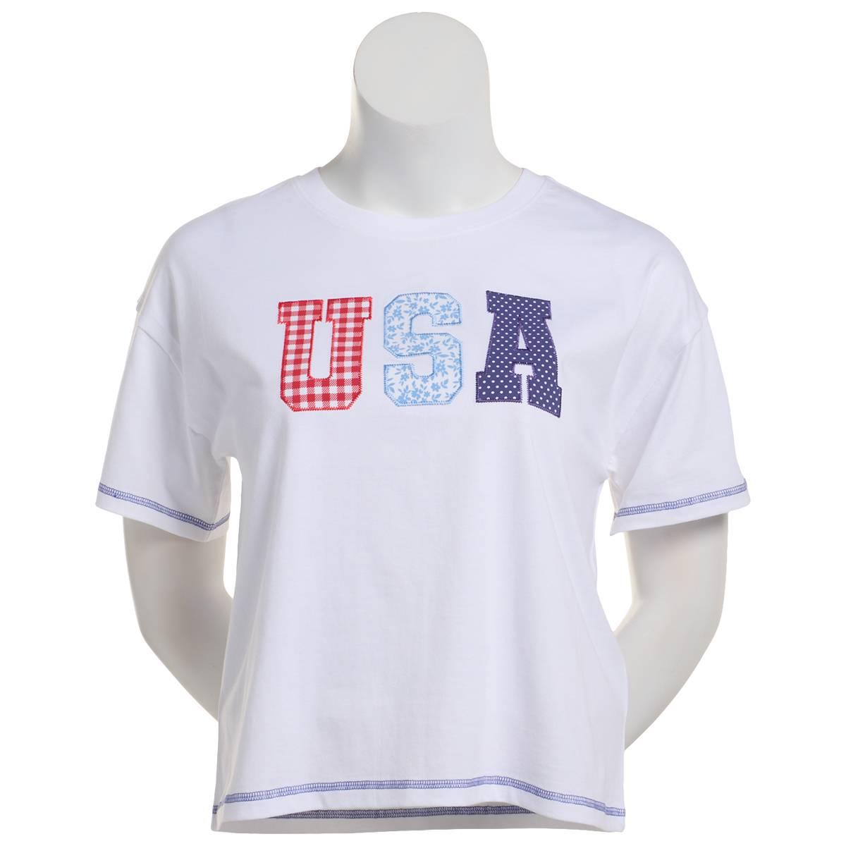 Click here for Juniors Attitude Not Included USA Applique Graphic... prices