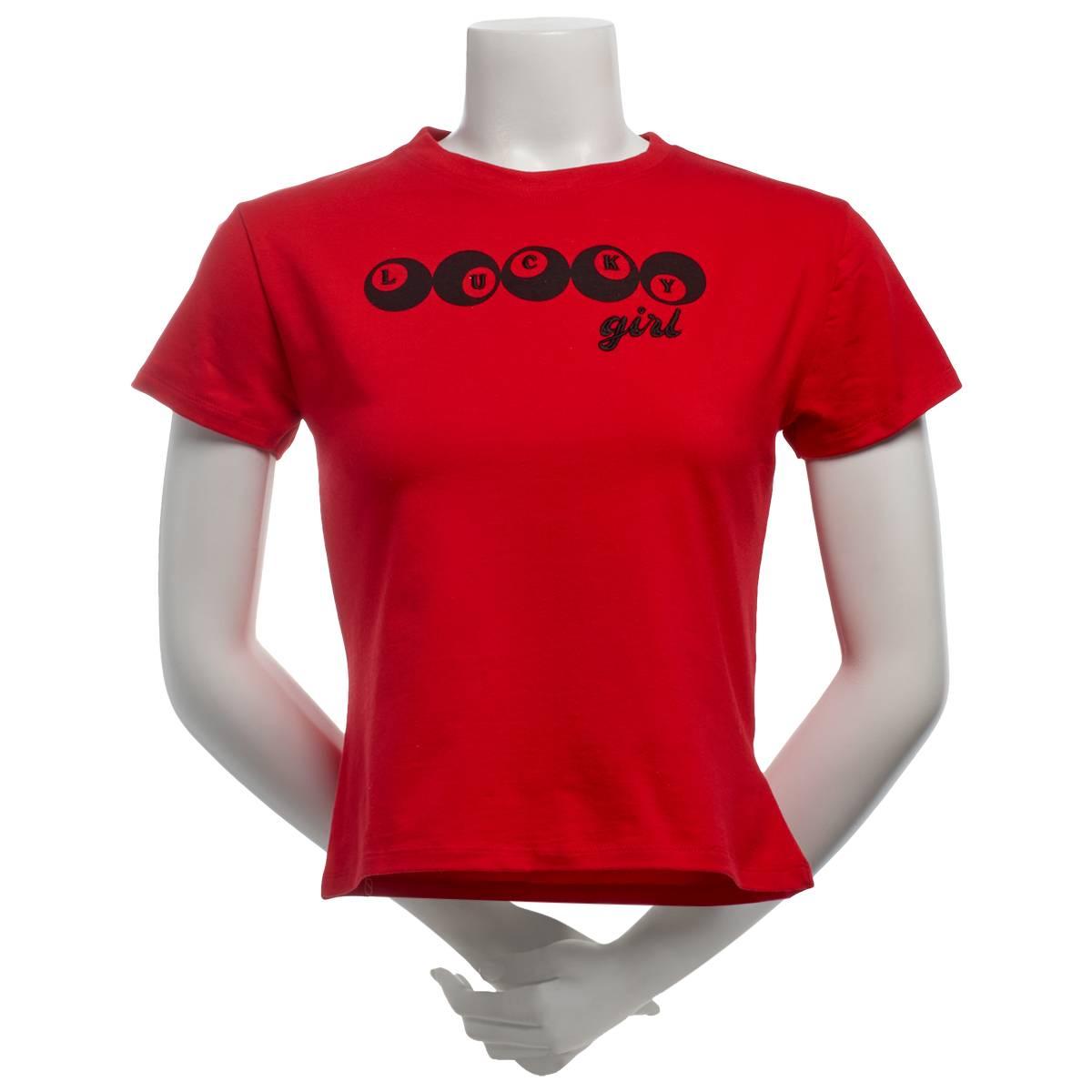 Click here for Juniors Attitude Not Included 8 Ball Lucky Girl Te... prices