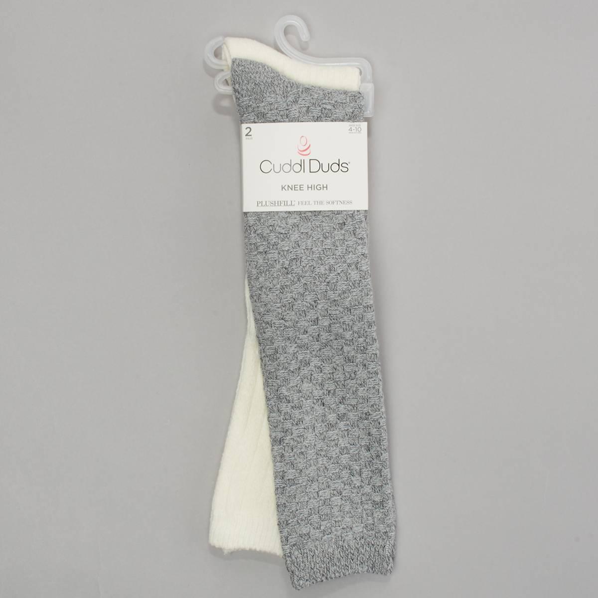 Click here for Womens Cuddl Duds 2pk Wide Rib Knee High Socks prices