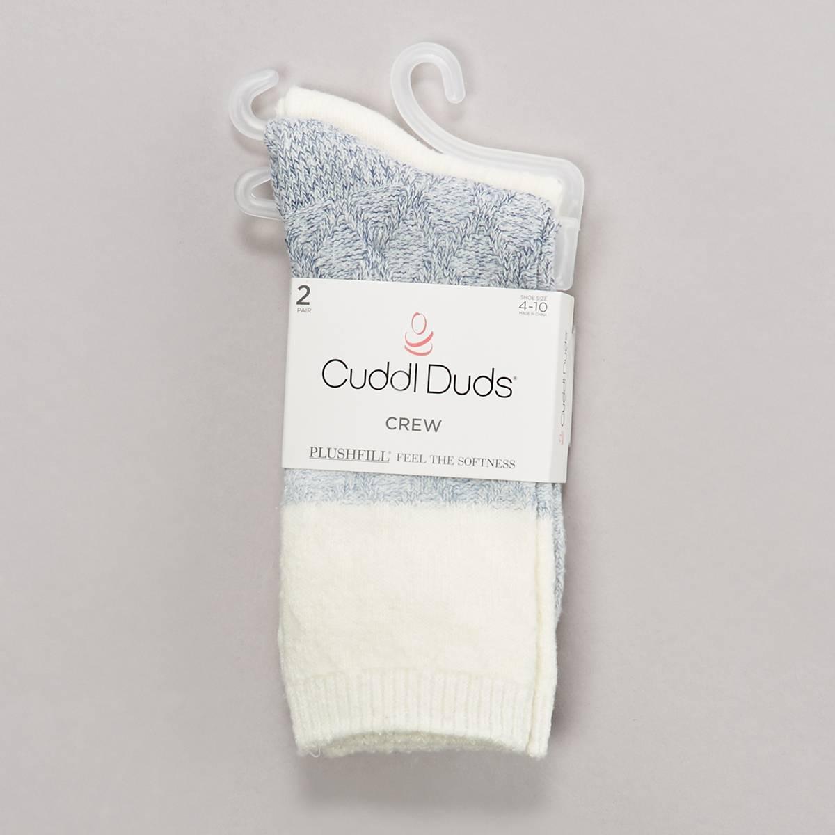 Click here for Womens Cuddl Duds(R) 2pk. Ombre Crew Socks prices