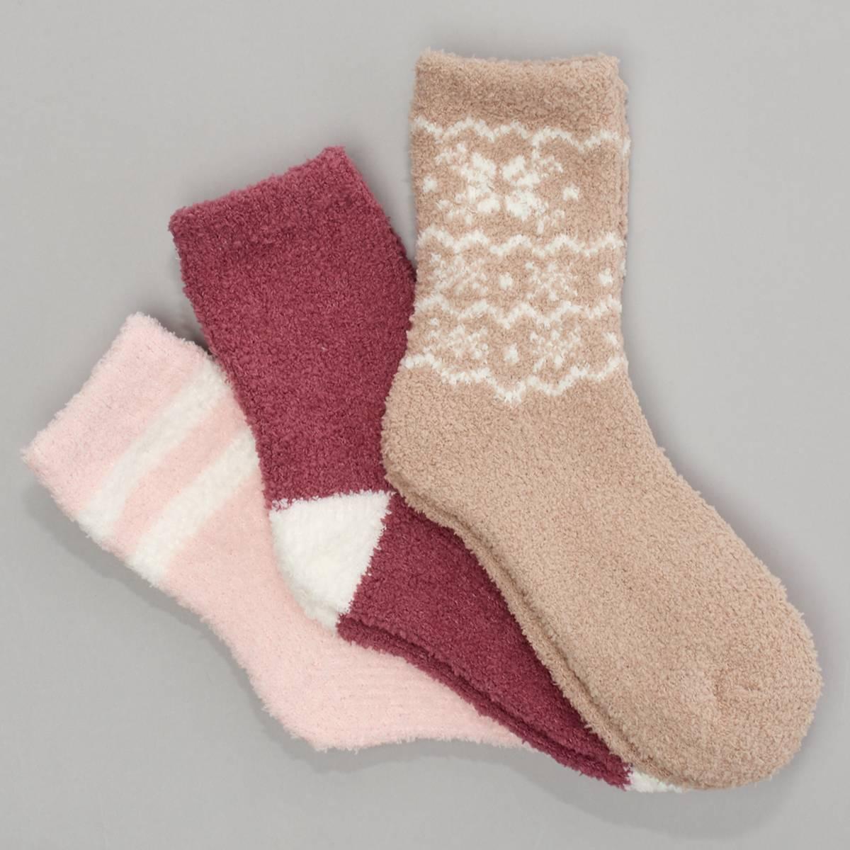 Click here for Womens Cuddl Duds 3pk Stripe Crew Socks prices