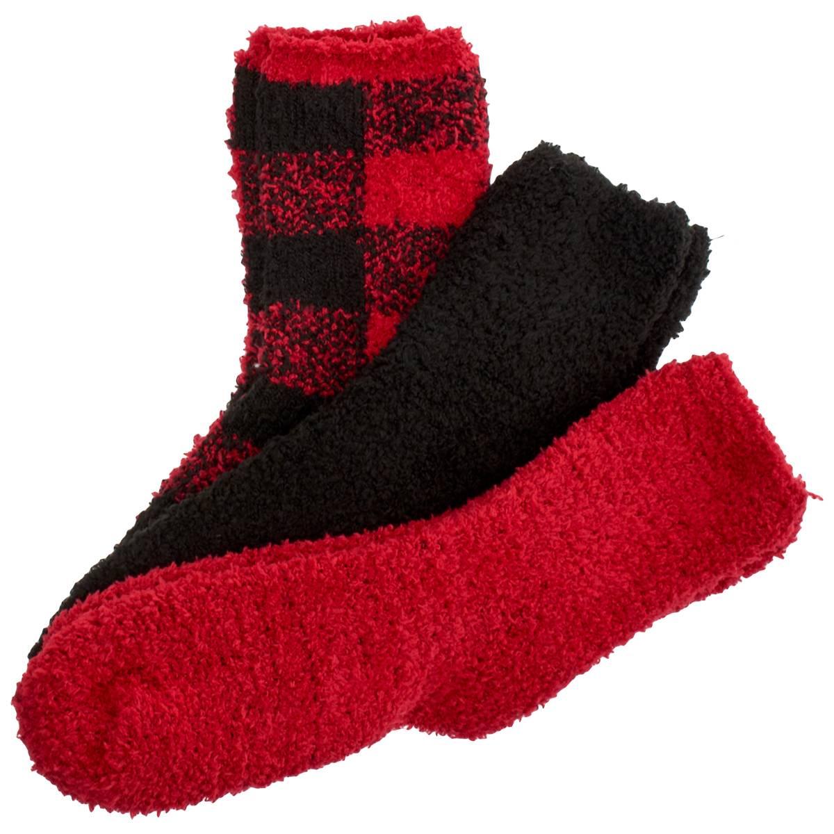 Click here for Womens Cuddl Duds(R) 3pk. Buffalo Check Cozy Crew... prices