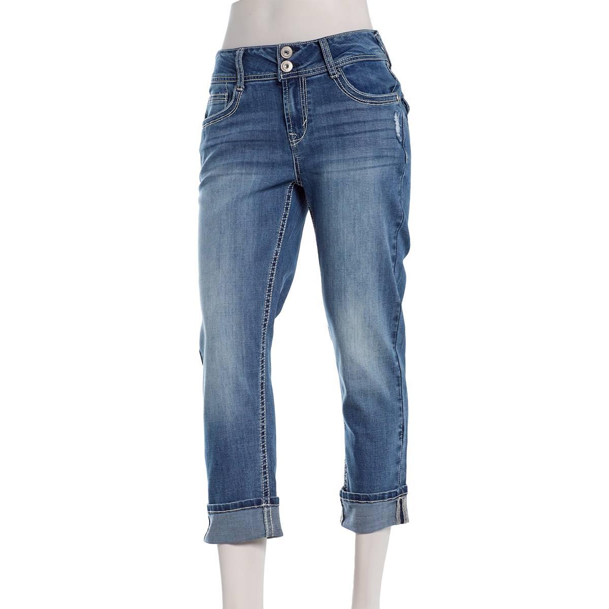 Click here for Juniors Wallflower Luscious Curvy Cropped Jeans w/... prices