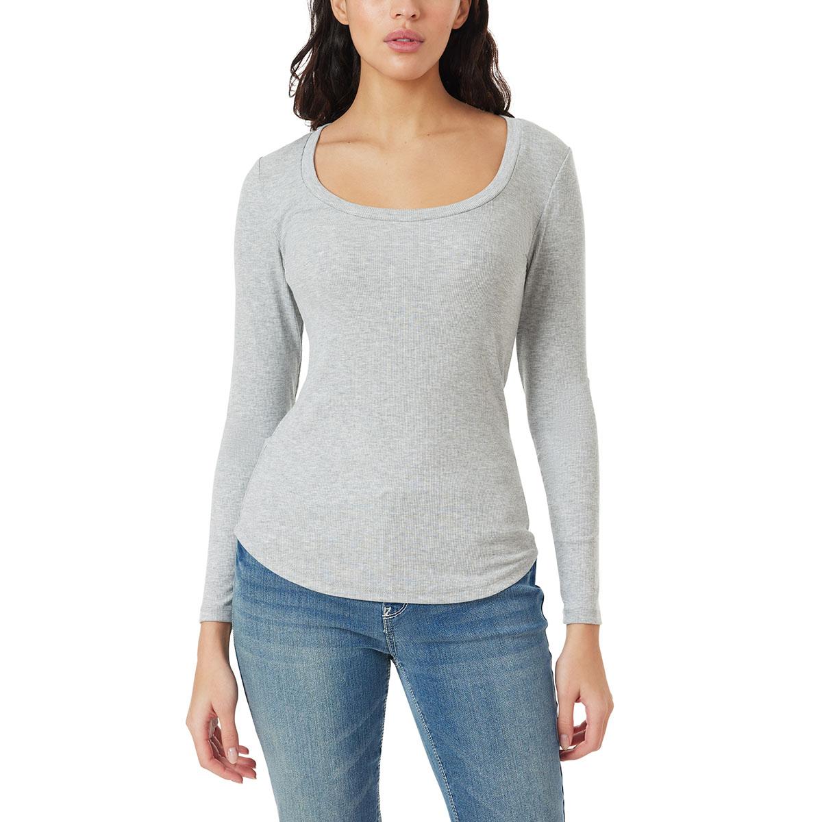 Click here for Juniors Wallflower Long Sleeve Scoop Neck Tunic Te... prices