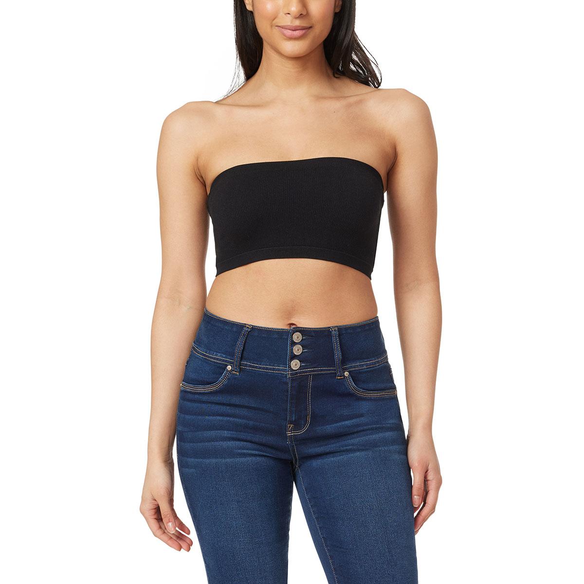 Click here for Juniors Wallflower Padded Bandeau Top prices