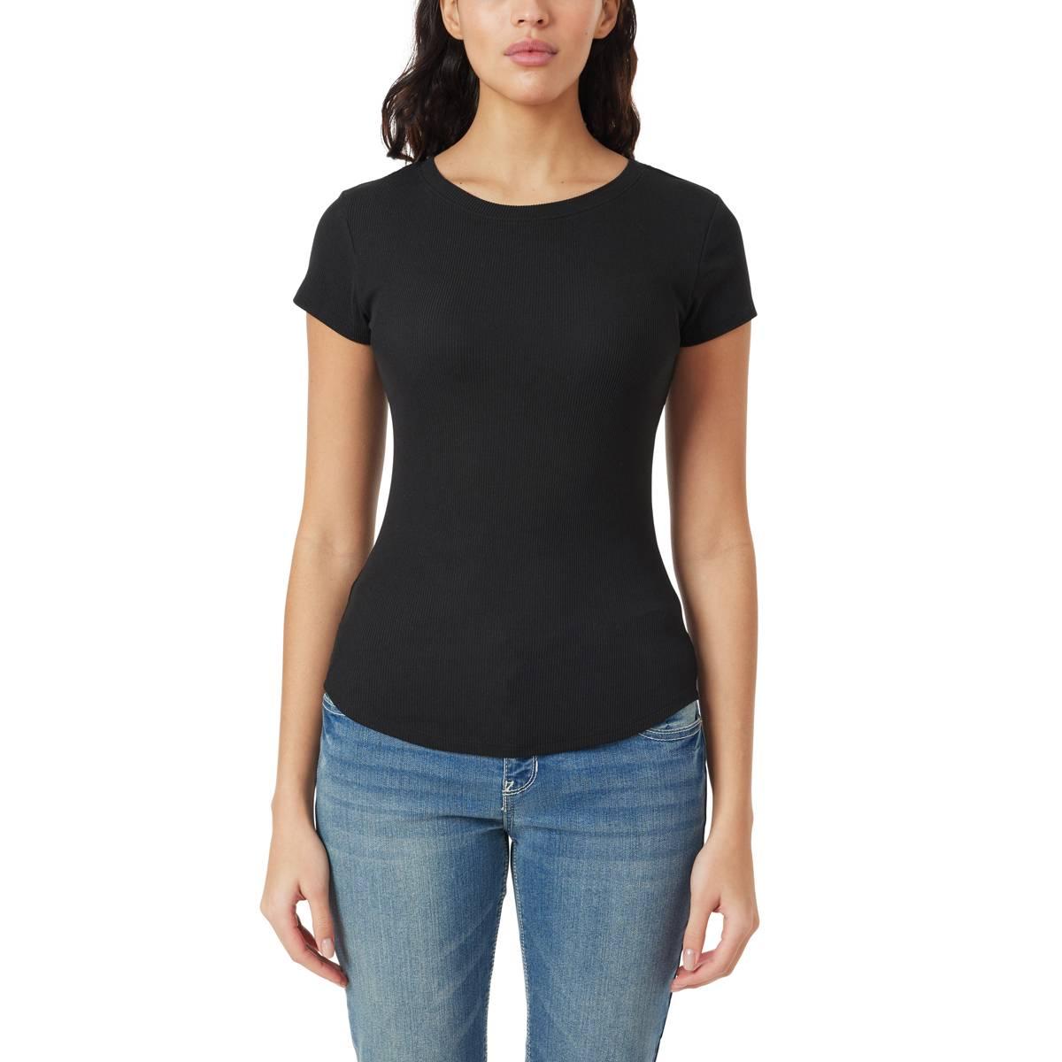 Click here for Juniors Wallflower Short Sleeve Crew Neck Tunic Te... prices