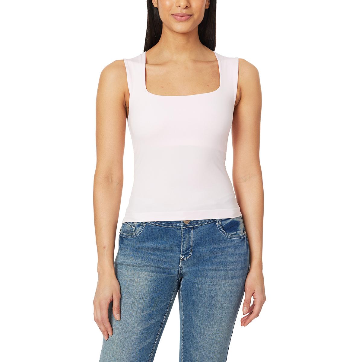 Click here for Juniors Wallflower Seamless Tank with Shelf Bra prices