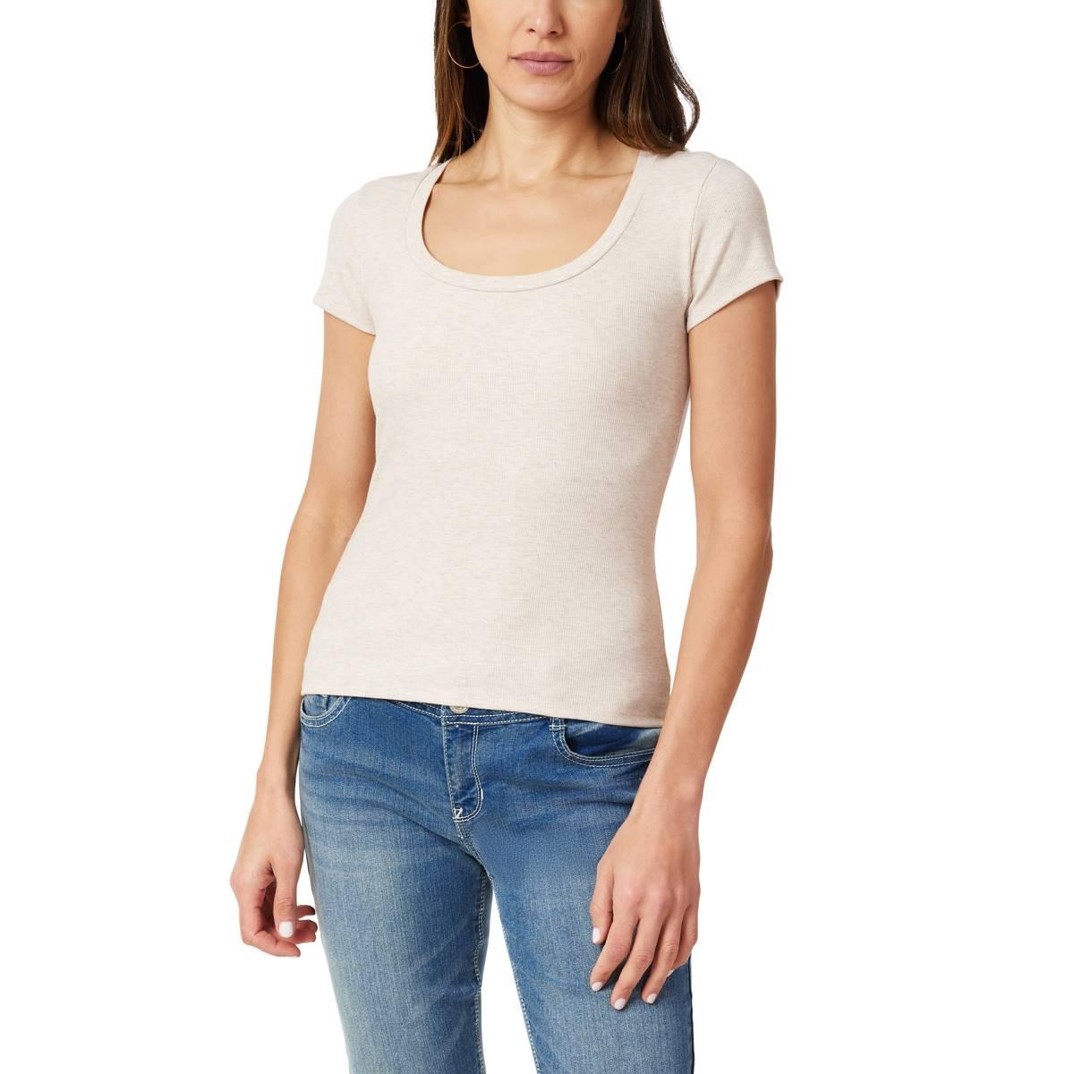 Click here for Juniors Wallflower Short Sleeve Mega Rib Tee prices