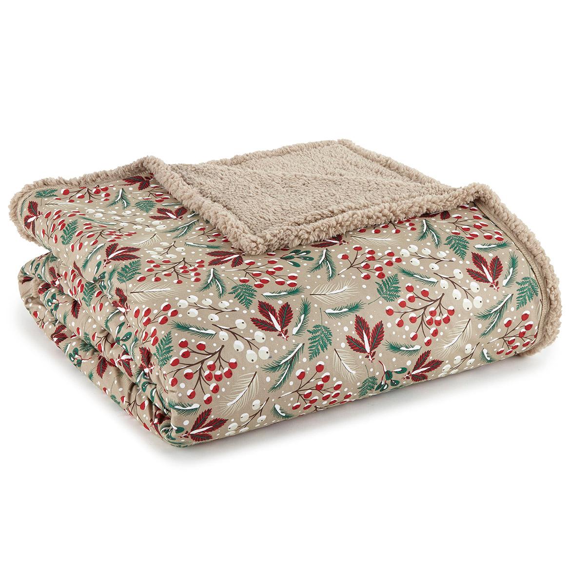 Click here for Micro Flannel(R) Winterberries Reverse to Sherpa B... prices