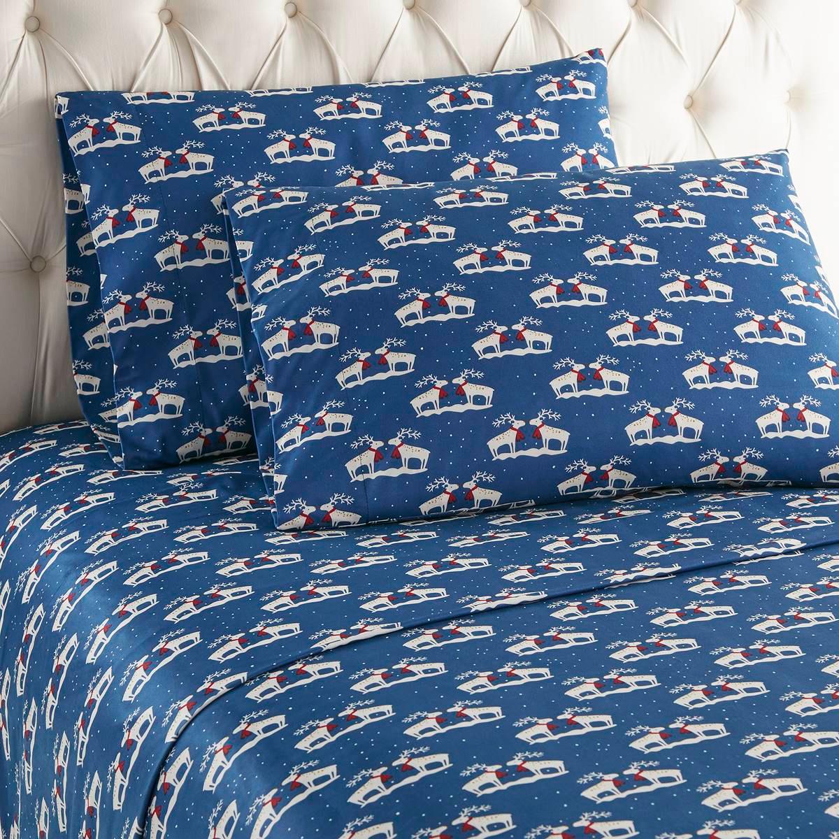 Click here for Micro Flannel(R) Kiss Me Deer Printed Deep-Pocket... prices