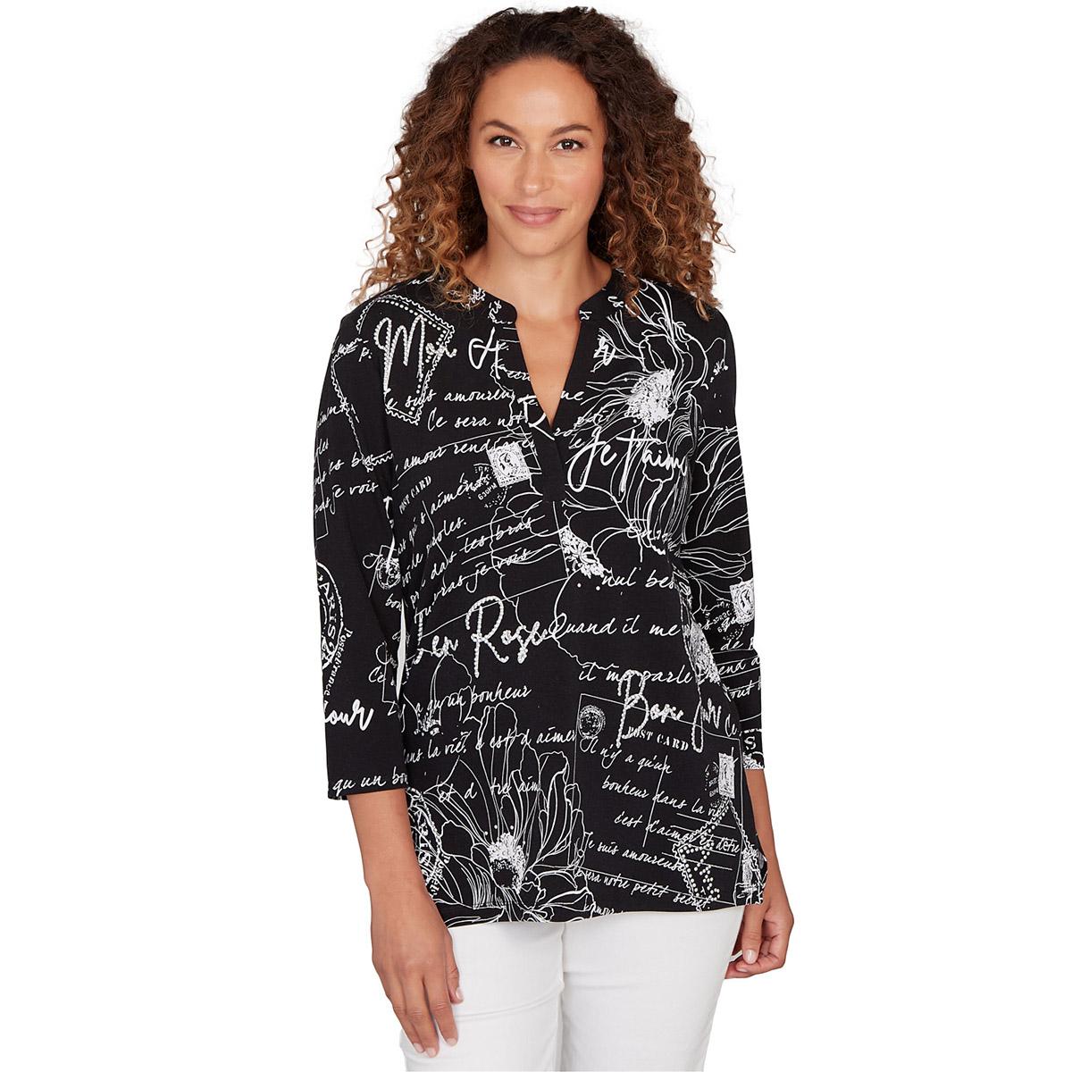 Click here for Womens Ruby Rd. Sunset Blvd. 3/4 Sleeve Parisian B... prices