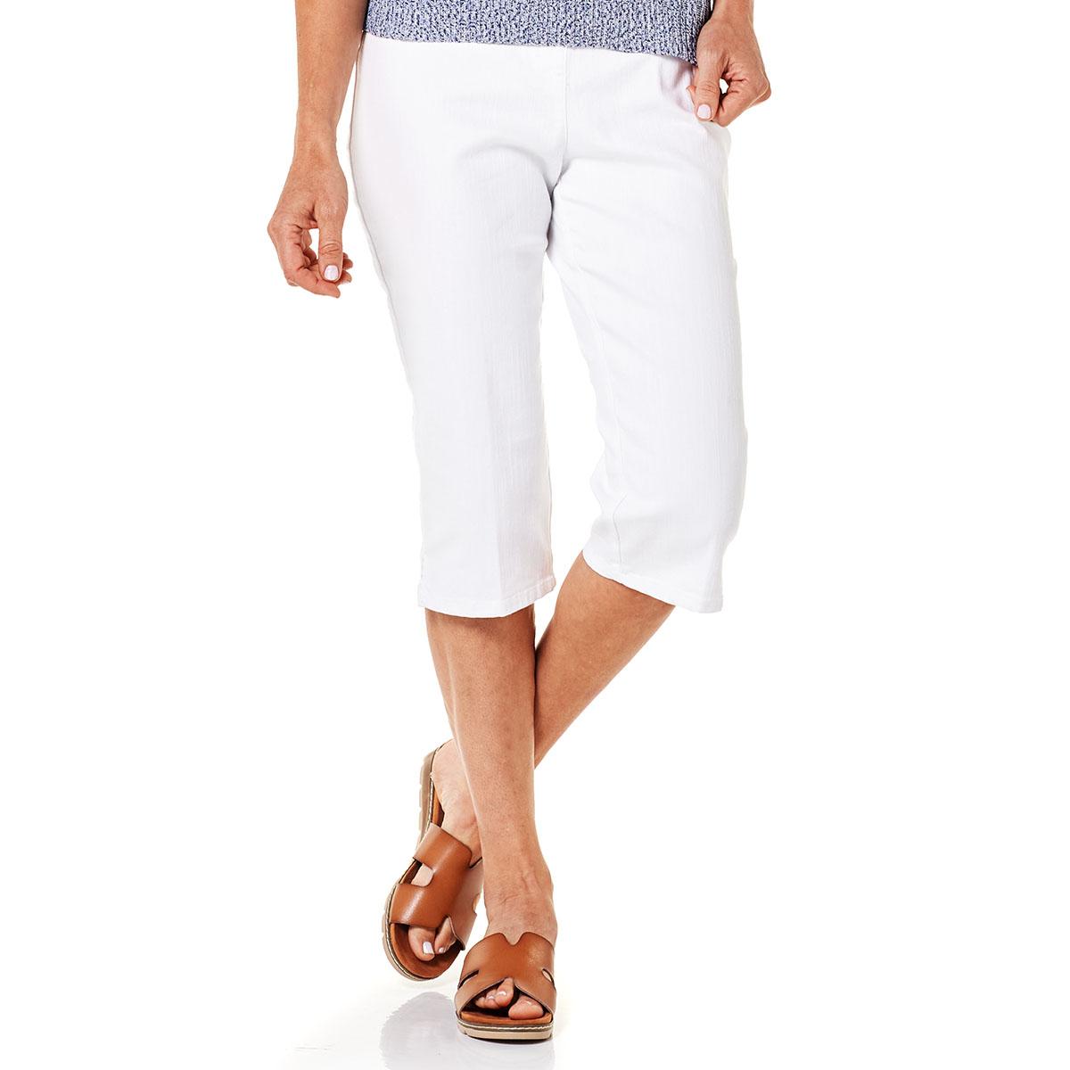 Click here for Womens Ruby Rd. Solid Extra Stretch Pull On Capris prices
