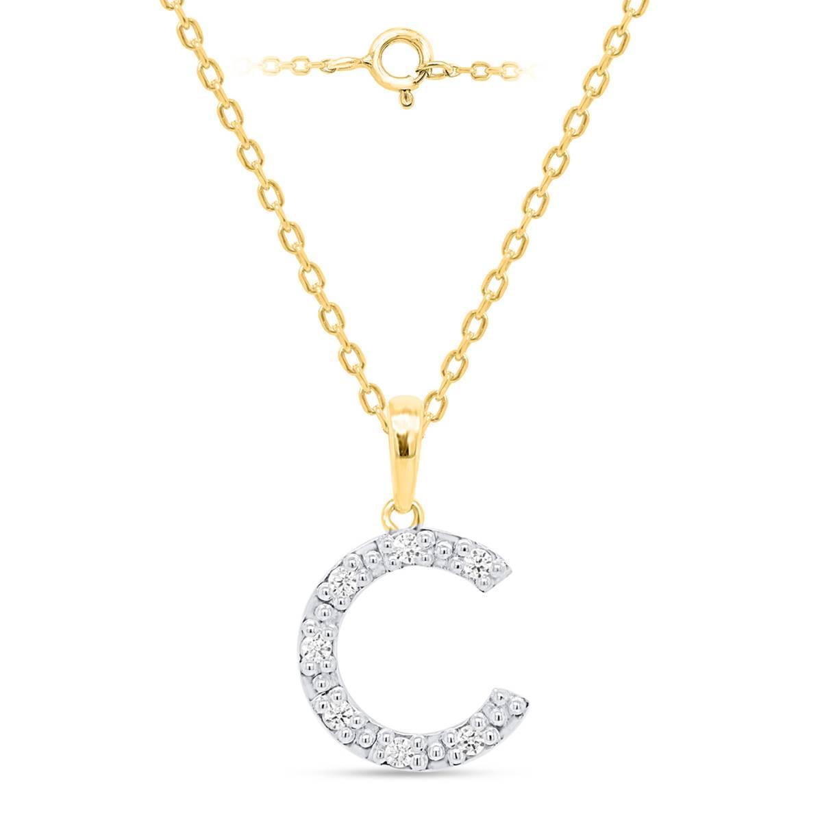 Click here for Nova Star(R) Gold-Plated Lab-Grown Diamond Initial... prices