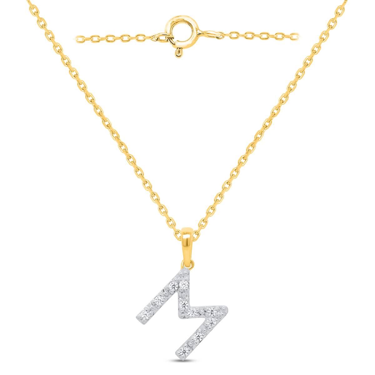 Click here for Nova Star(R) Gold-Plated Lab-Grown Diamond Initial... prices