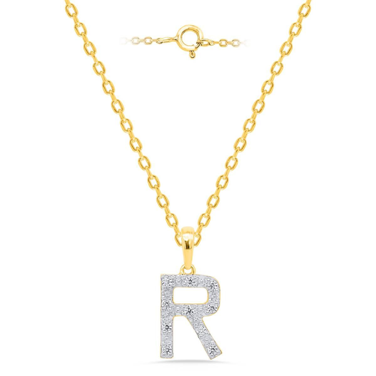 Click here for Nova Star(R) Gold-Plated Lab-Grown Diamond Initial... prices