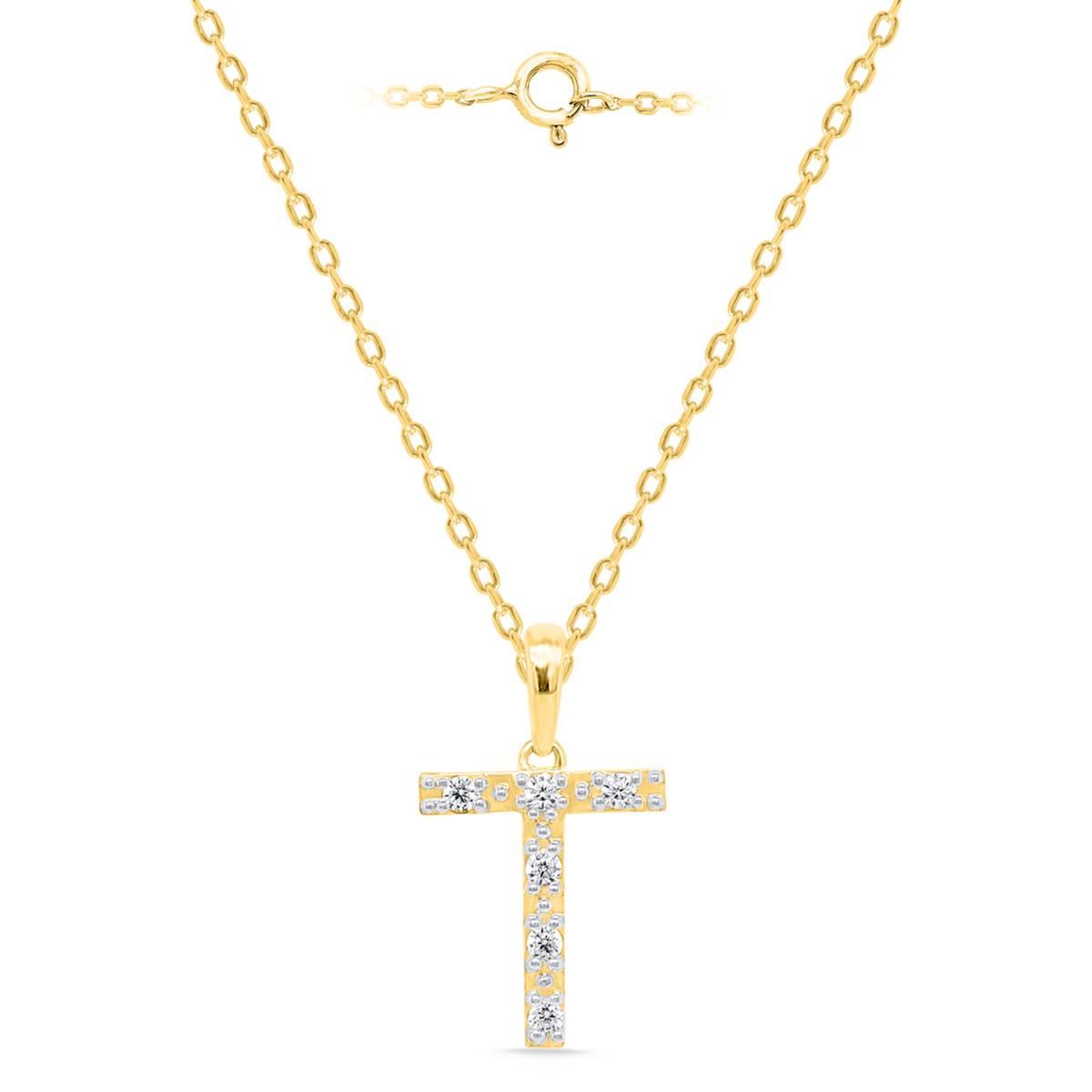 Click here for Nova Star(R) Gold-Plated Lab-Grown Diamond Initial... prices