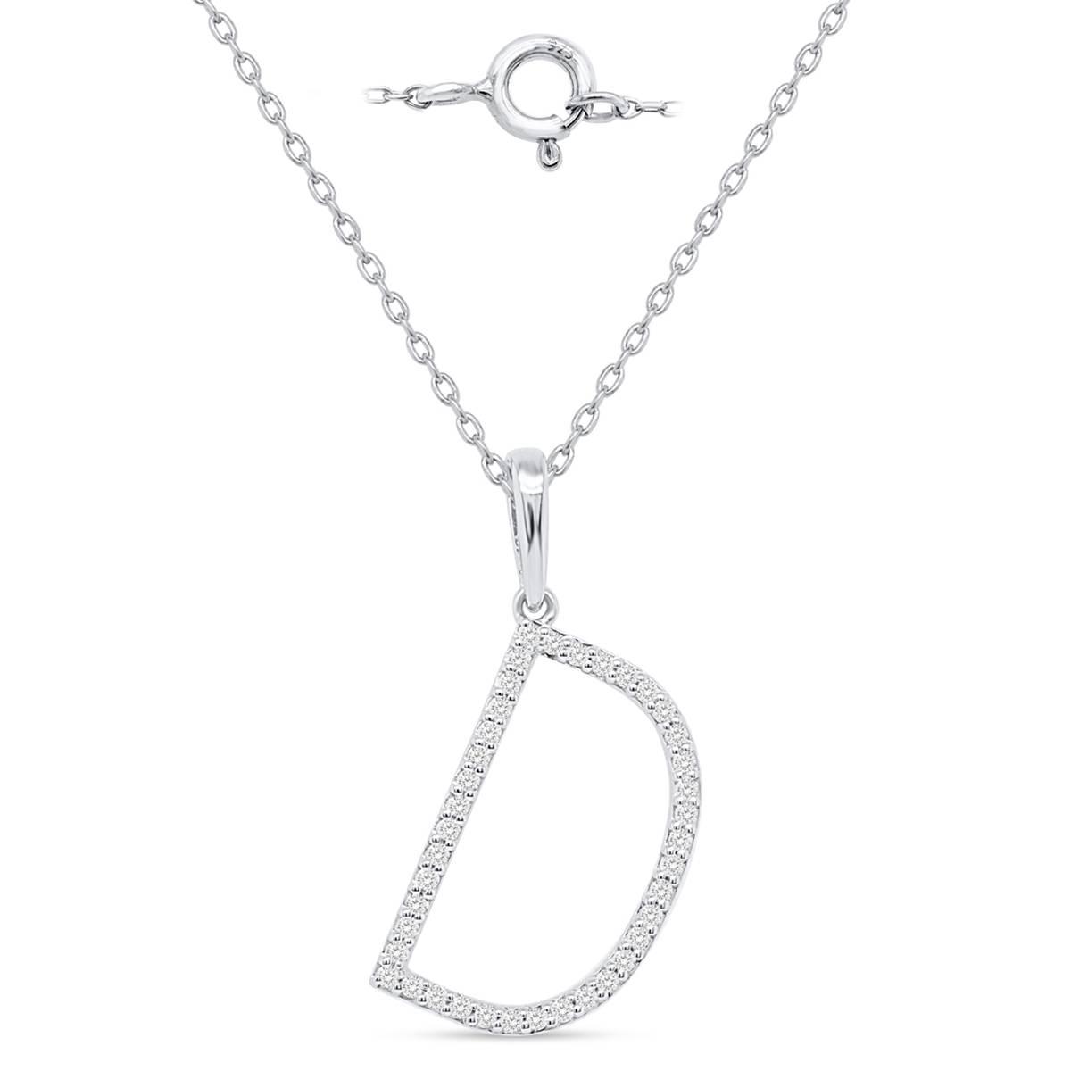 Click here for Nova Star(R) Sterling Silver Lab-Grown Diamond Ini... prices