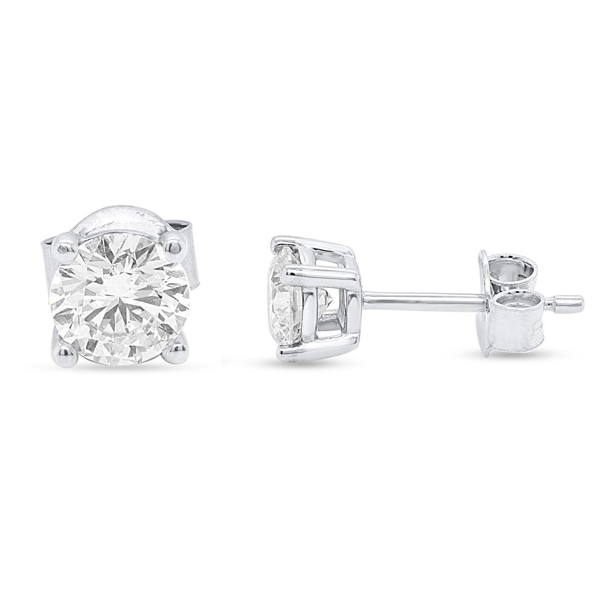 Click here for Nova Star 1ctw  Lab Grown Sterling Stud Earrings prices