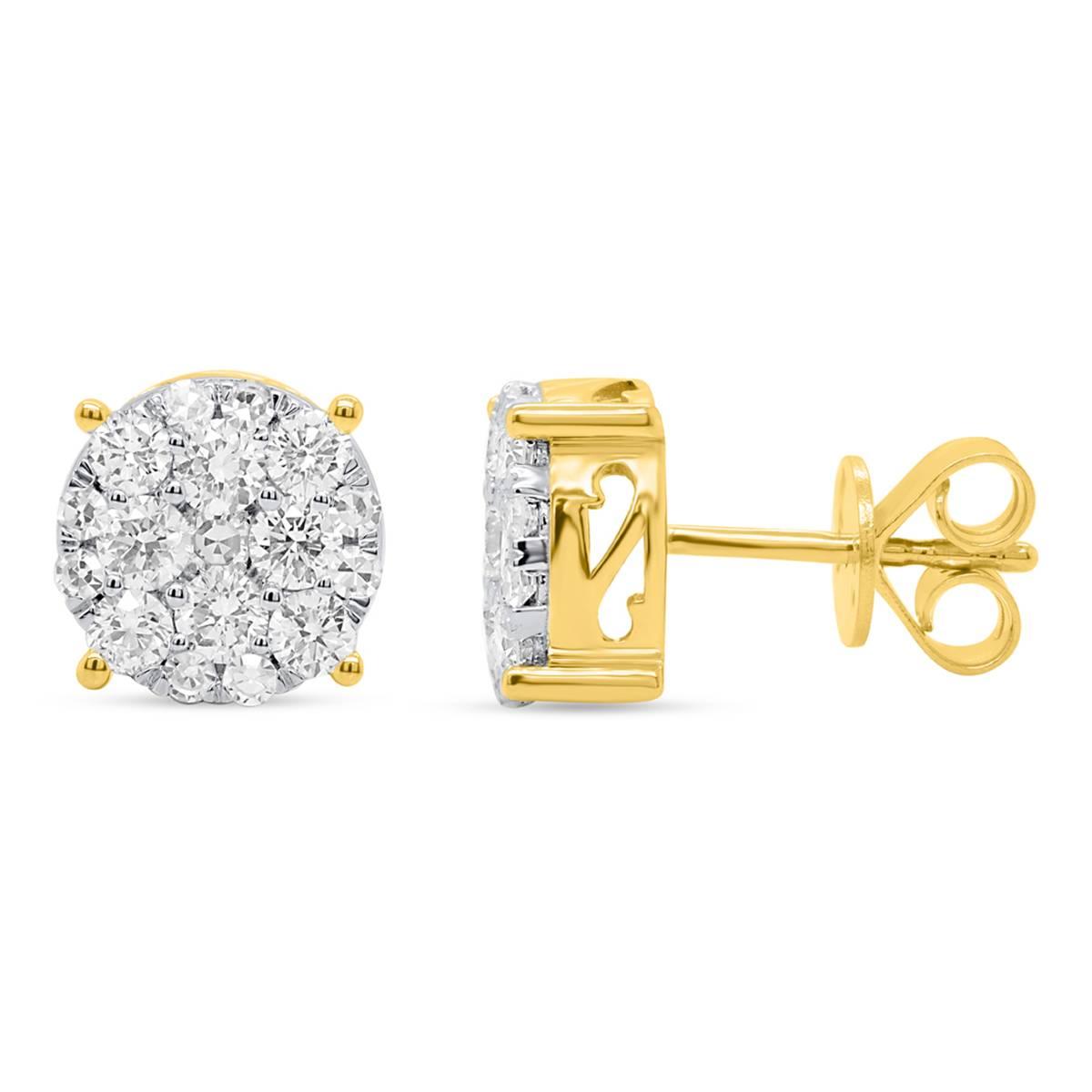 Click here for Nova Star(R) Gold Plated 1 1/2ctw. Lab Grown Diamo... prices