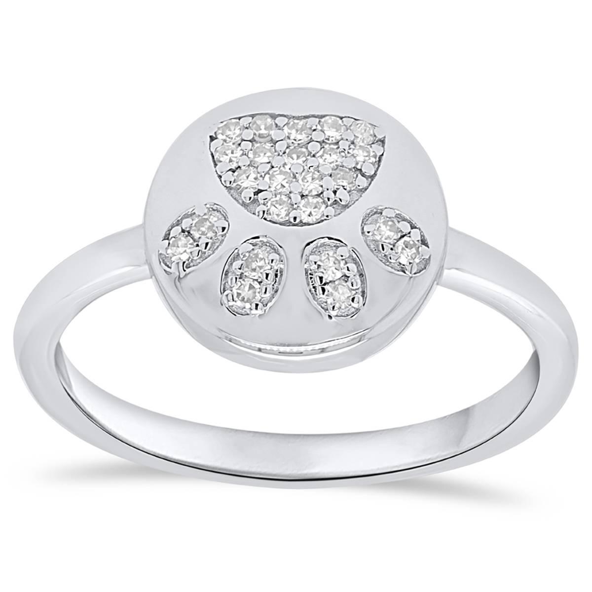 Click here for Nova Star(R) 1/10ctw. Lab Grown Diamond Paw Ring i... prices