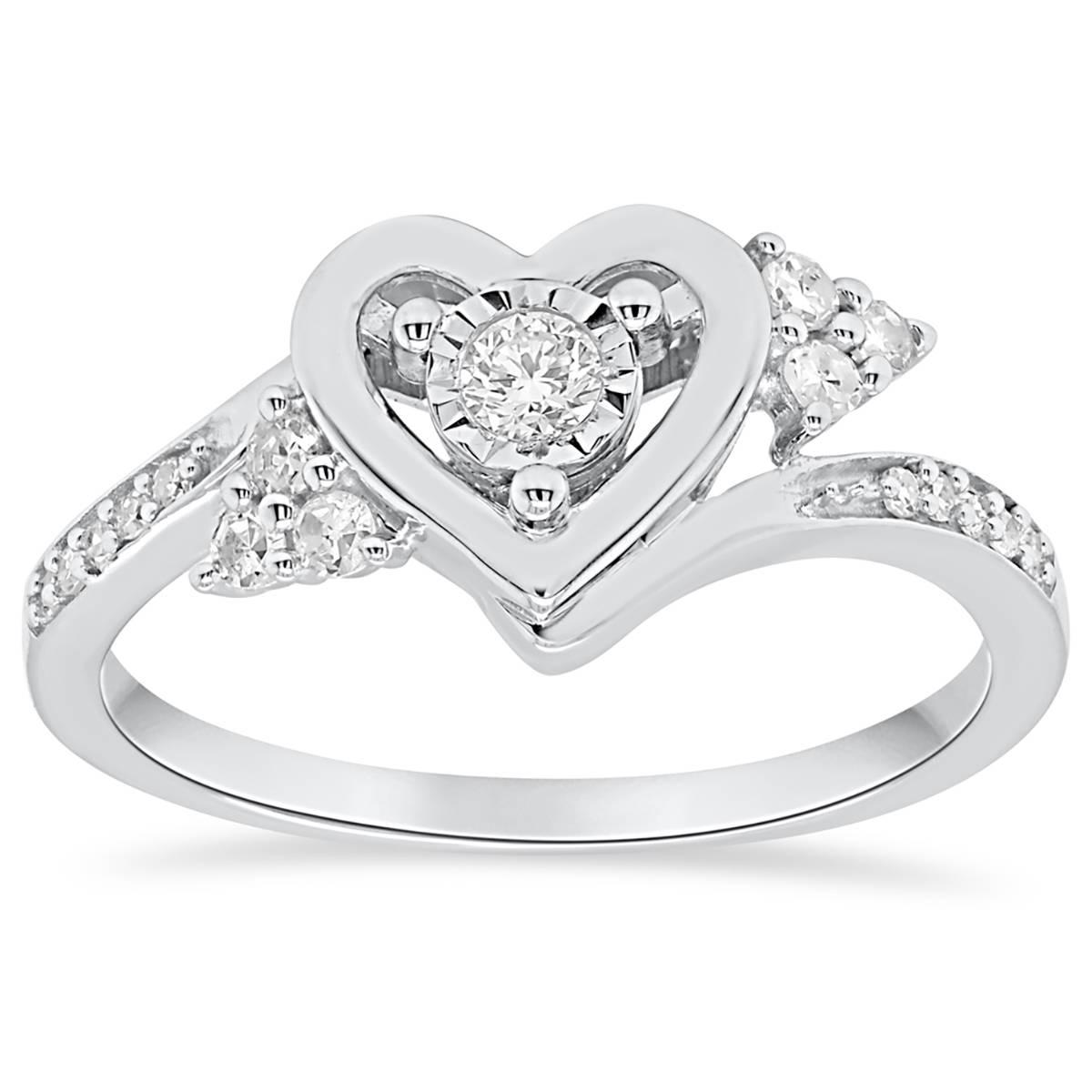 Click here for Nova Star(R) Sterling Silver 1/4ctw. Lab-Grown Dia... prices