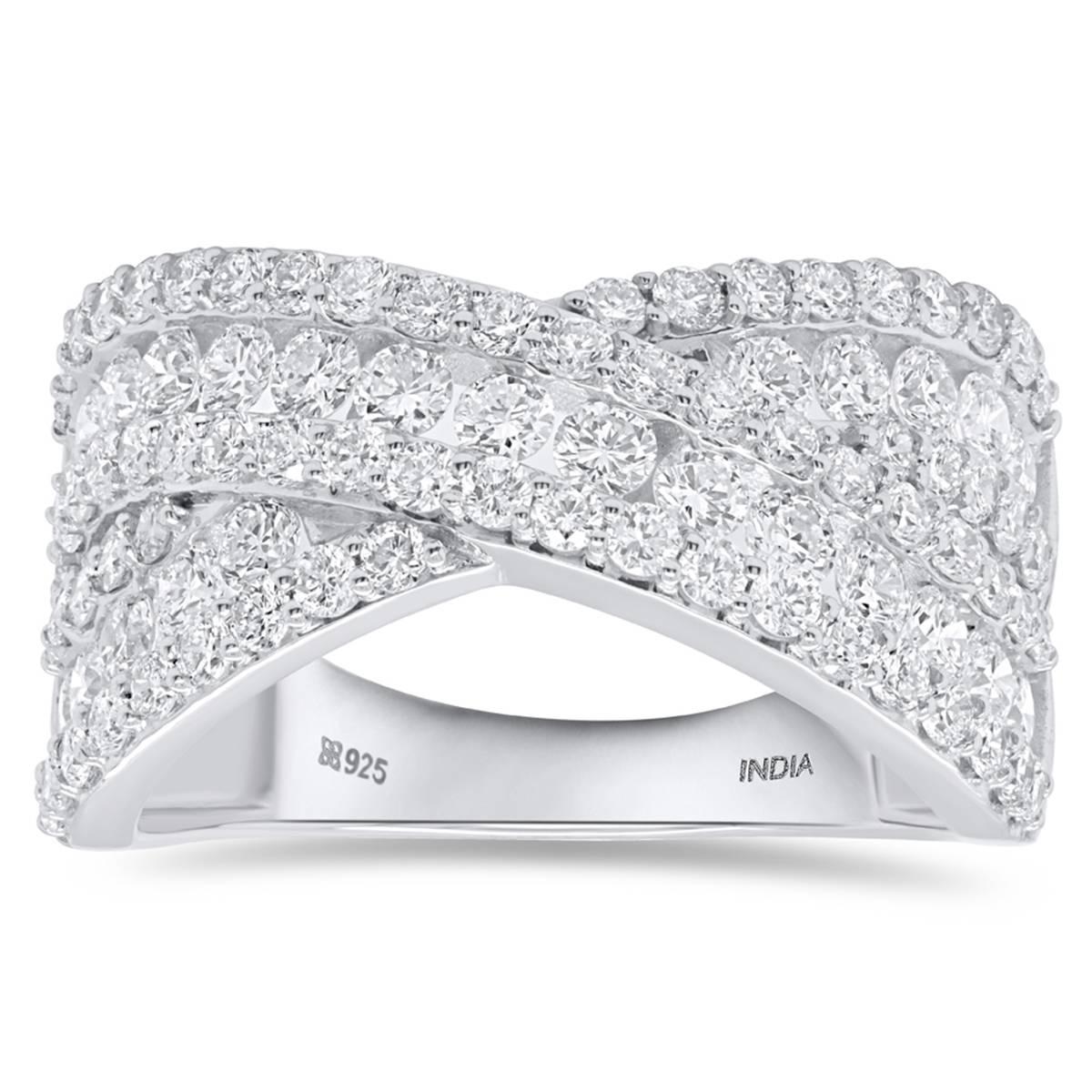 Click here for Nova Star(R) Sterling Silver Lab-Grown Diamond Cri... prices