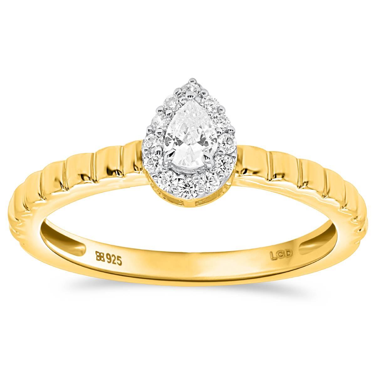 Click here for Nova Star(R) 1/5ctw. Pear & Round Lab-Grown Diamon... prices
