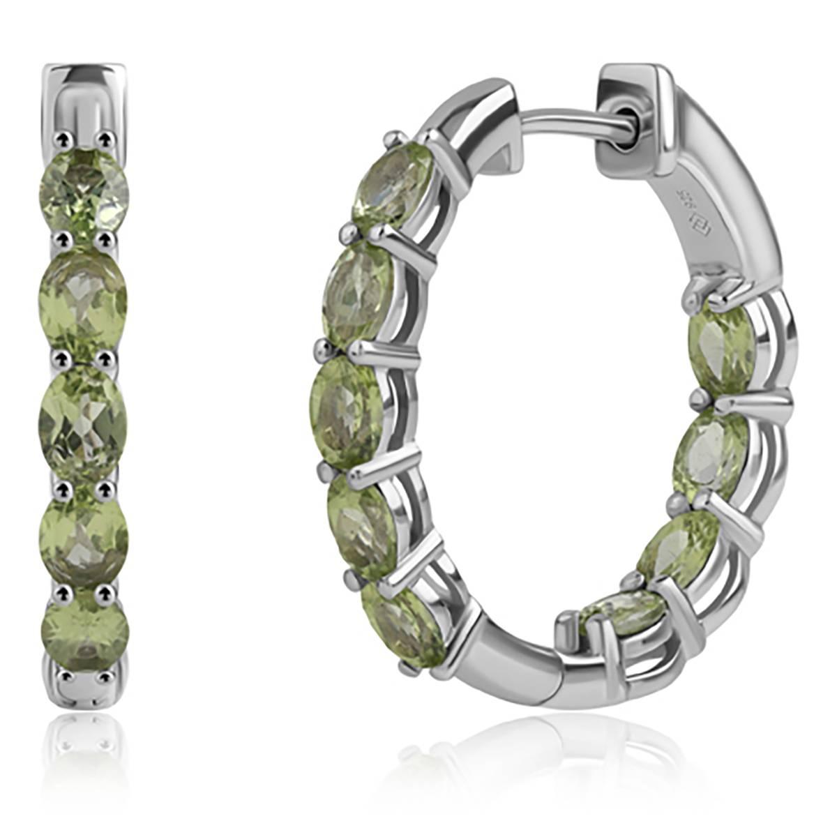 Click here for Gemstone Classics(tm) 4x3mm Oval Peridot Inside Ou... prices
