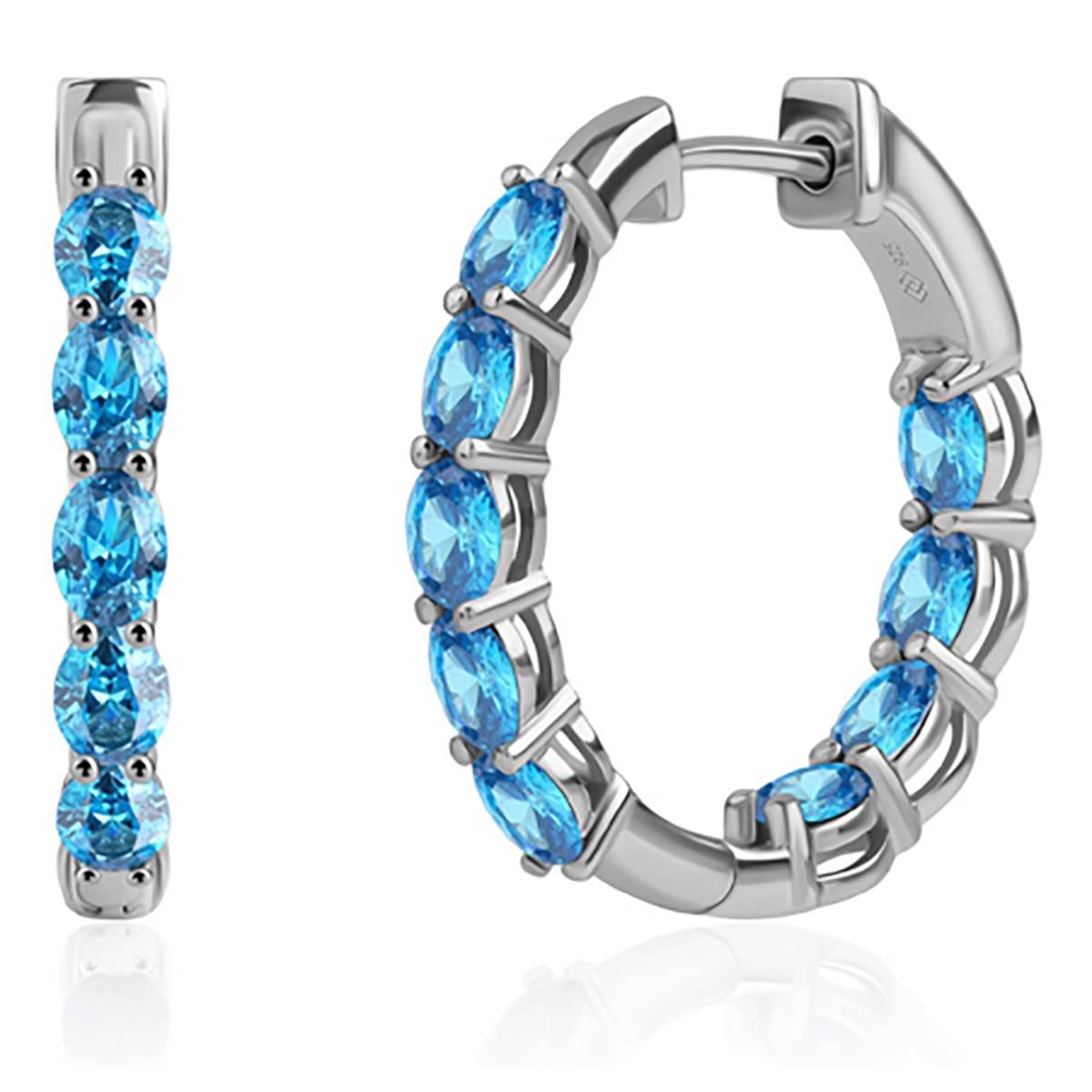 Click here for Gemstone Classics(tm) 4x3mm Blue Topaz Inside Out... prices