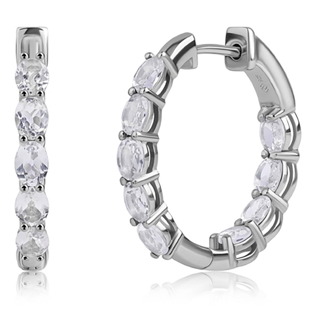 Click here for Gemstone Classics(tm) 4x3mm White Topaz Inside Out... prices