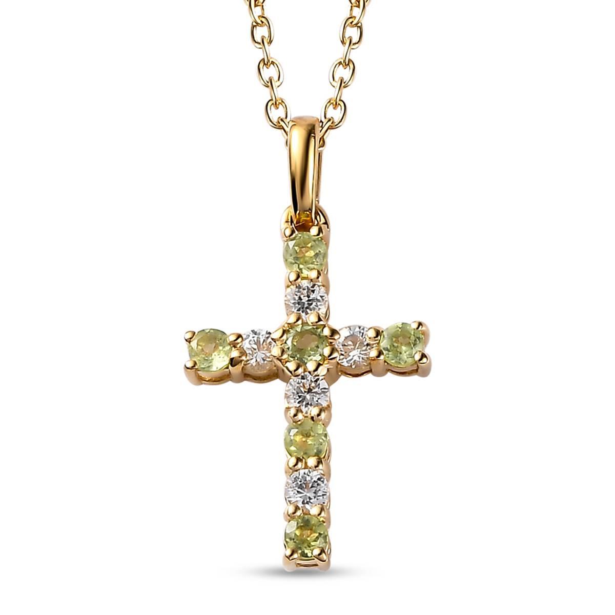 Click here for Gemstone Classics(tm) Peridot & Created Sapphire C... prices