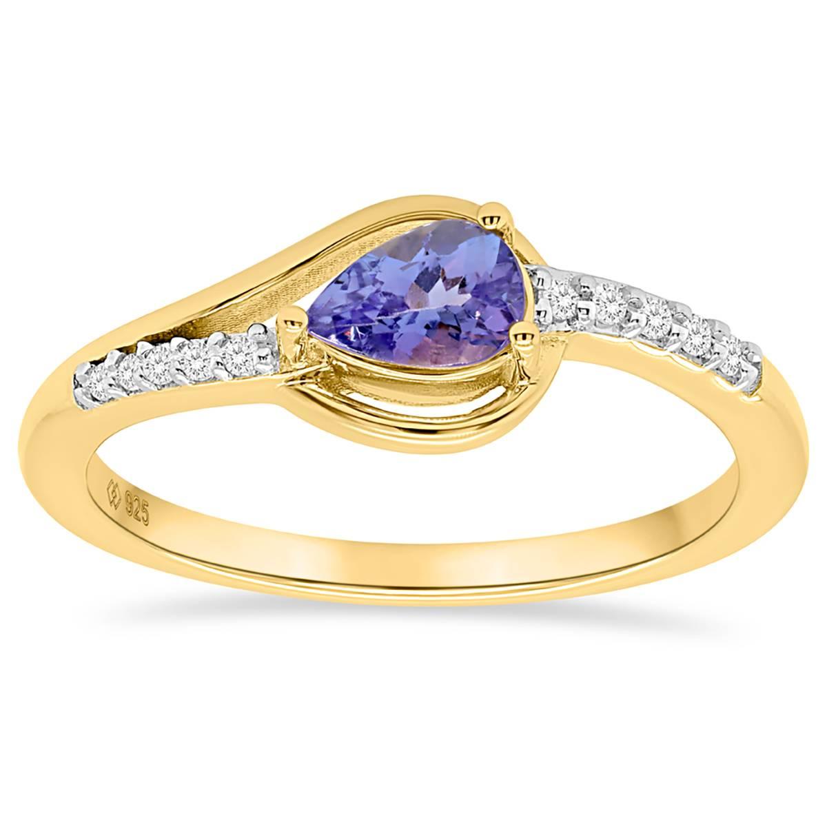 Click here for Gemstone Classics(tm) Pear-Shaped Tanzanite with W... prices