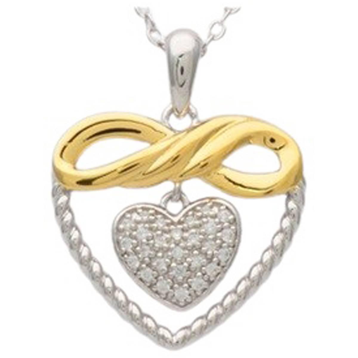 Click here for Diamond Classics(tm) 1/10ctw. Diamond Infinity & H... prices