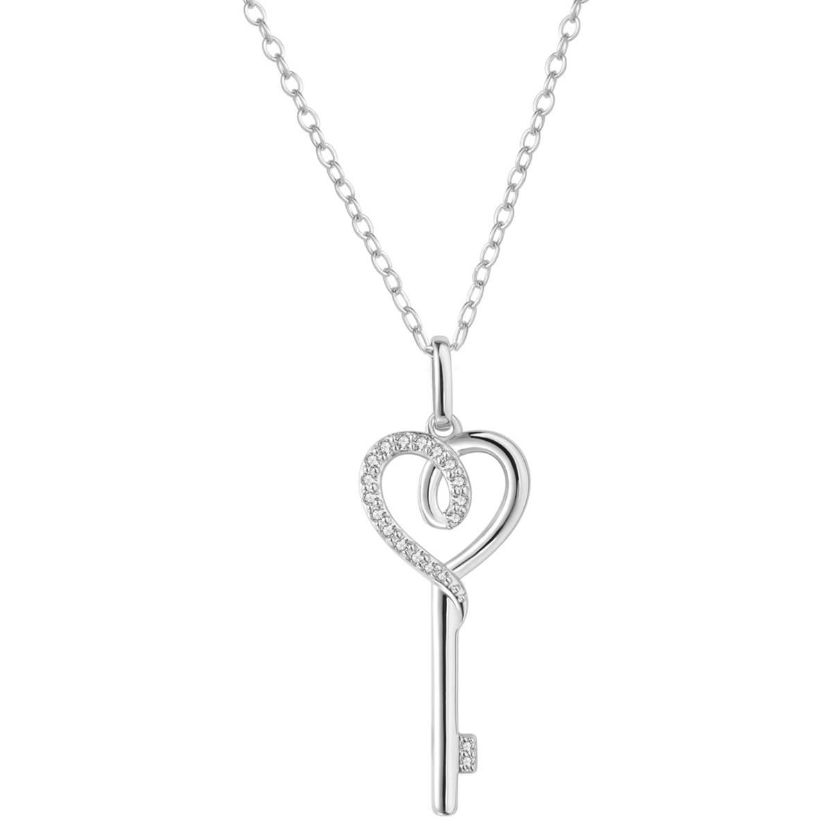 Click here for Diamond Classics(tm) 1/8ctw. Diamond Key Pendant i... prices