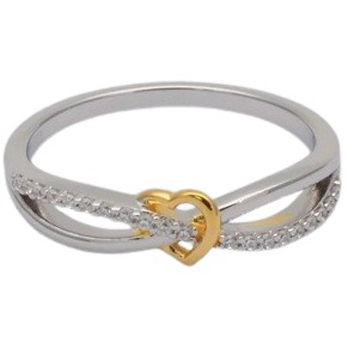 Click here for Diamond Classics(tm) Two-Tone 1/10ctw. Diamond Hea... prices