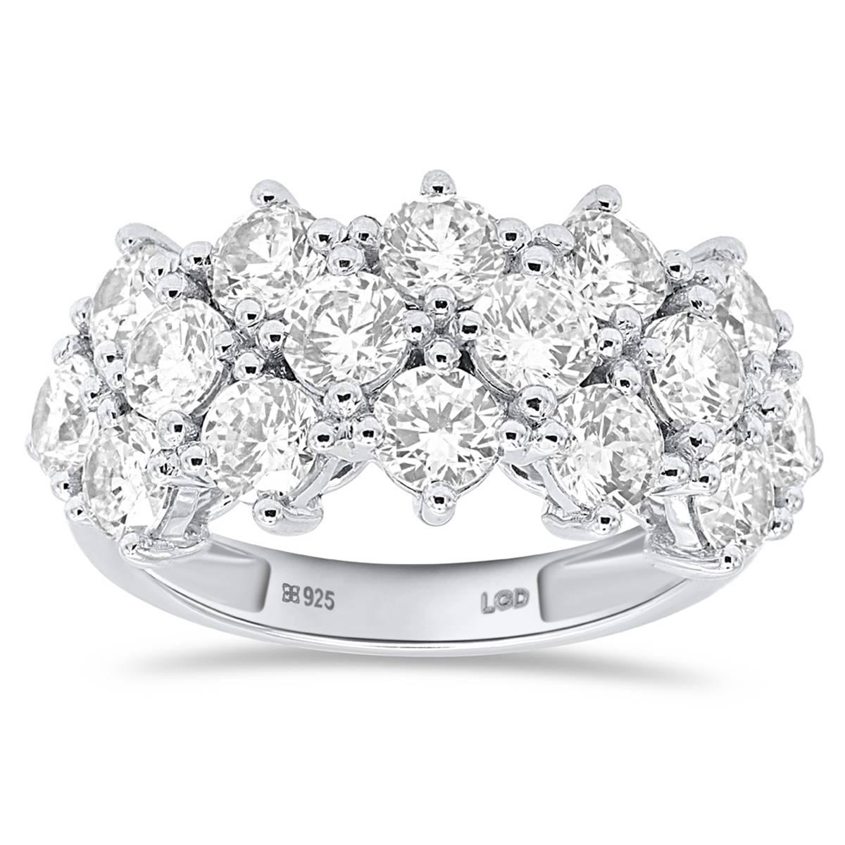 Click here for Nova Star(R) Sterling Silver 3ctw. Lab-Grown Diamo... prices