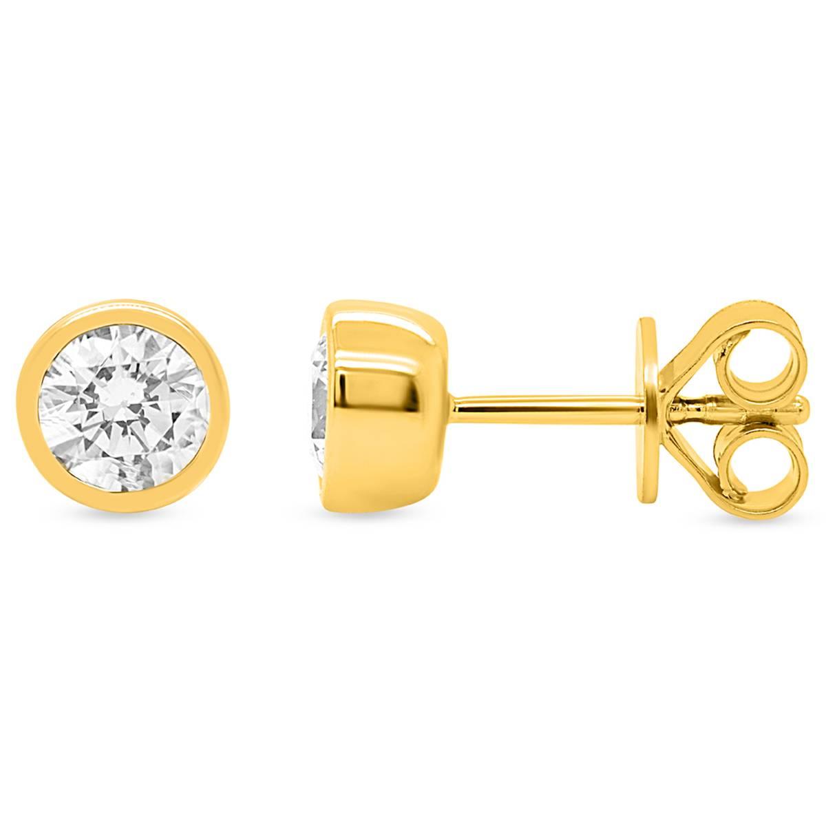 Click here for Nova Star(R) 1ctw. Round Lab-Grown Diamond Bezel-S... prices