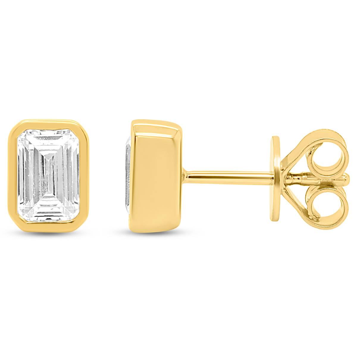 Click here for Nova Star(R) 1ctw. Emerald Lab-Grown Diamond Stud... prices